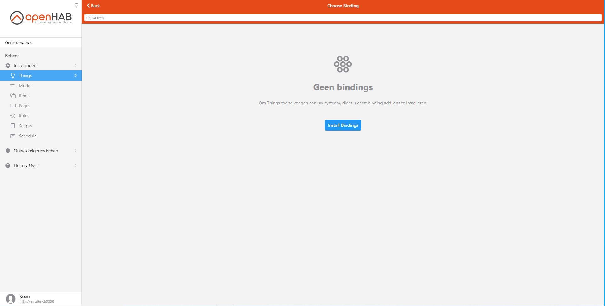 openHAB configureren via GUI | Qbus -IoT - MQTT